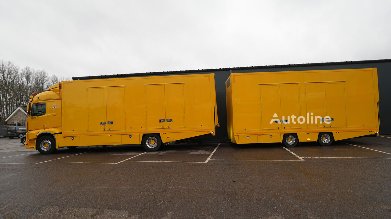 Mercedes-Benz ACTROS 1942 CAR TRANSPORTER COMBI WITH TIJHOF TRAILER autotransporter + prikolica autotransportera