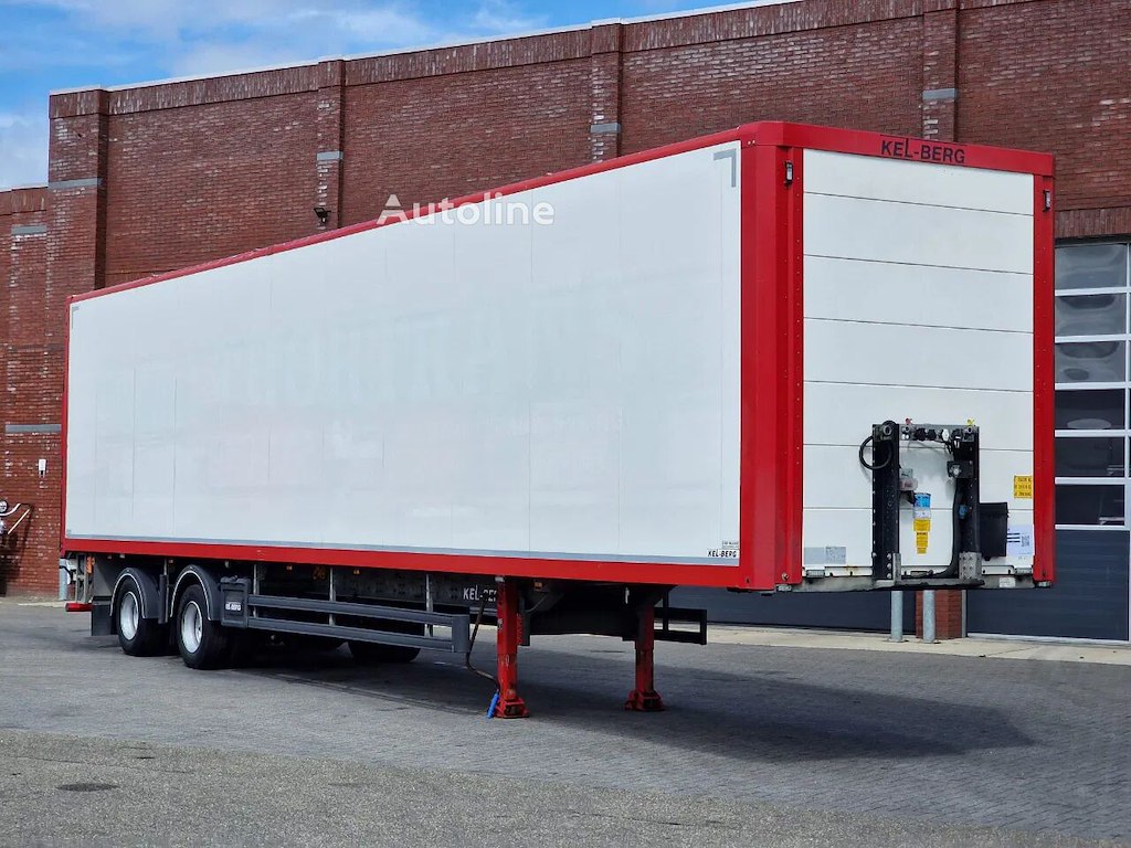 Kel-Berg Box trailer - Zepro loadlift 2.500 KG - Steering axle furgon poluprikolica