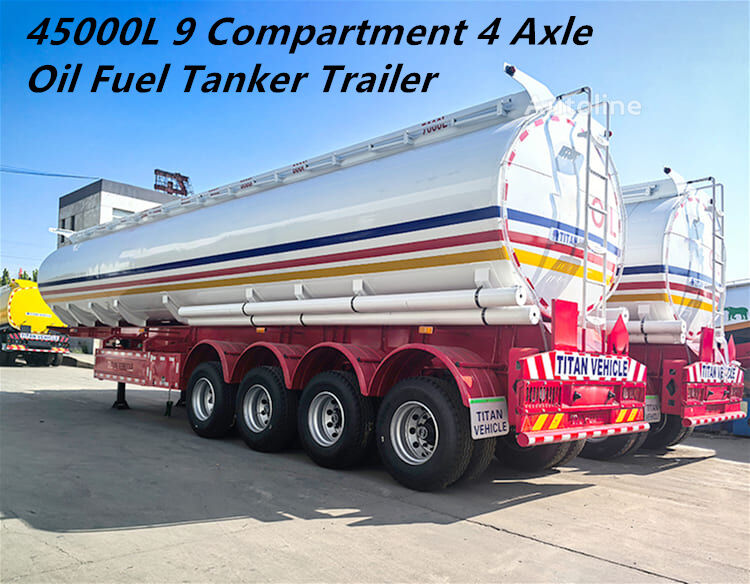 Nova Titan Heavy Duty Oil Fuel Tanker Trailer for Sale in Congo cisterna za goriva i maziva