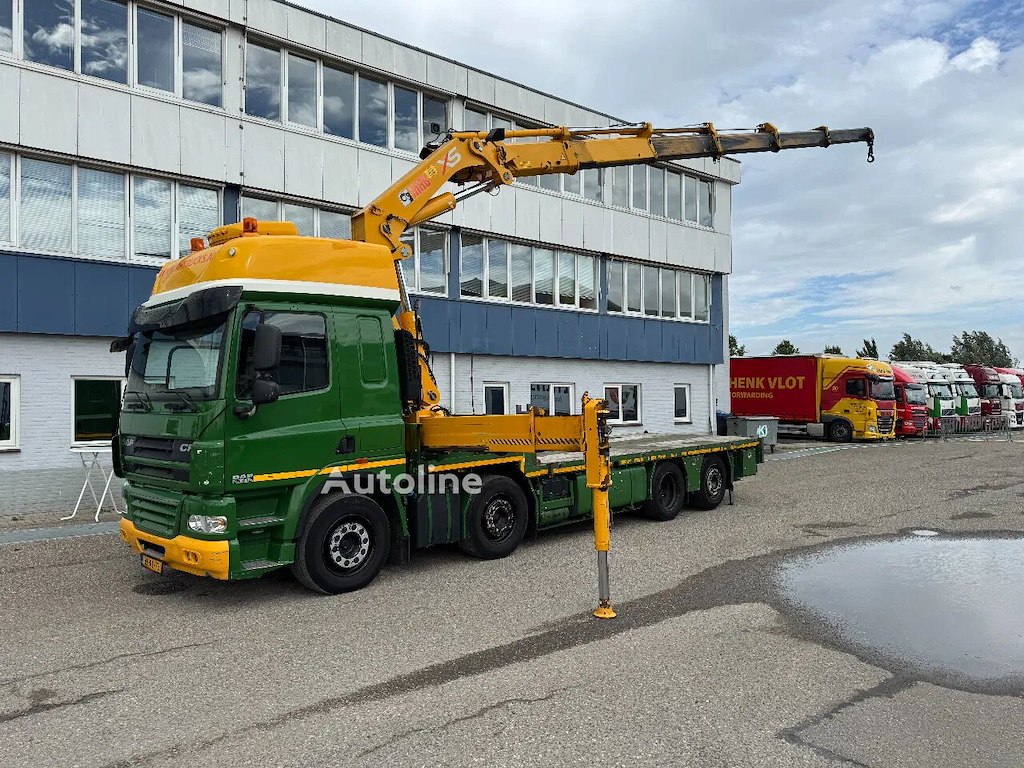 DAF CF 85.410 8X2 HIAB 422EP5 + REMOTE CONTROL kamion platforma