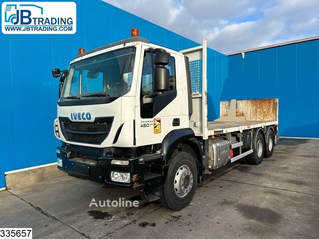 IVECO Trakker 450 6X4, EURO 6, Steel suspension kamion platforma