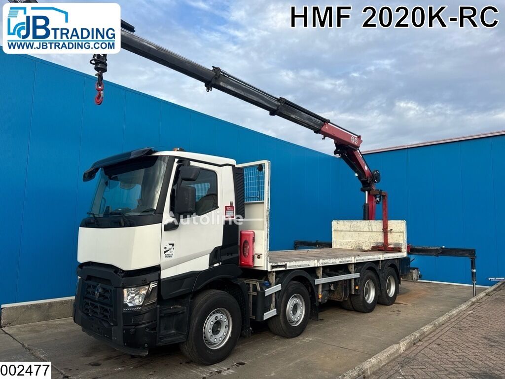 Renault C 440 8x4, EURO 6, HMF, Remote kamion platforma