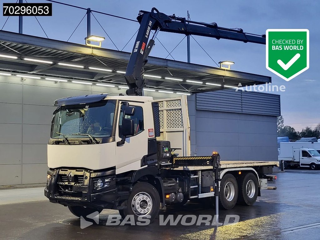 Renault C 430 6X4 HIAB 188 ES-3 X-HIDUO Crane Retarder Steelsuspension B kamion platforma