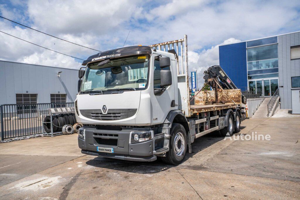 Renault LANDER 340 DXI-6X4+HIAB 14 T/m/3xhydr. kamion platforma