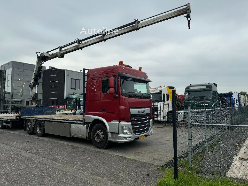 DAF XF 510 6X2 EURO 6 + HIAB 166 HI PRO + REMOTE CONTROL kamion platforma