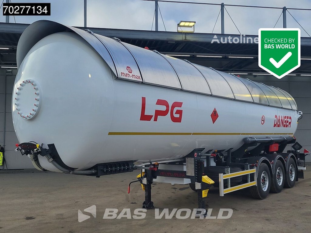 Nova Mim-Mak LPG TRANSPORT TANK 3 axles NEW 48m3 Liftachse Gas ADR poluprikolica cisterna za gas