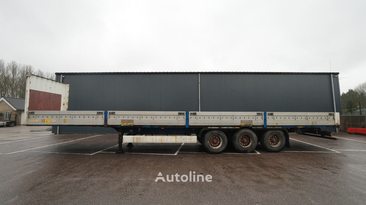 Krone Open box trailer with aluminium side boards poluprikolica sa ravnom platformom
