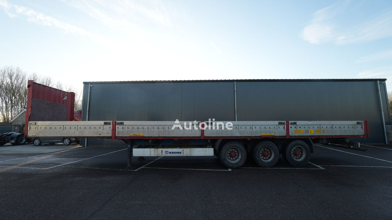 Krone Open box trailer with aluminium side boards poluprikolica sa ravnom platformom