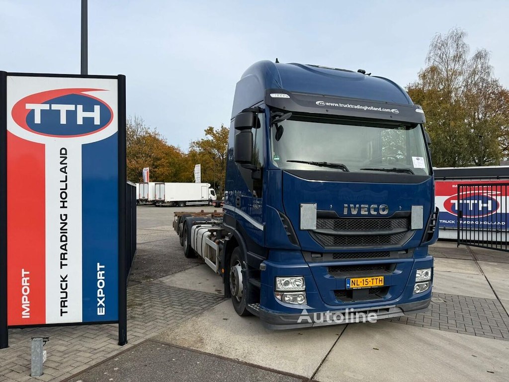 IVECO AS260S46Y/FP-CM Retarder 441.500 km German BDF 6x2 vozilo za prevoz kontejnera