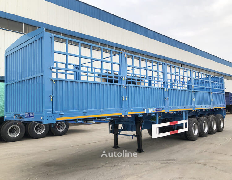 Nova Titan 4 Axle 80 Tons Fence Trailer Price for Sale in Tanzania poluprikolica za prevoz stoke
