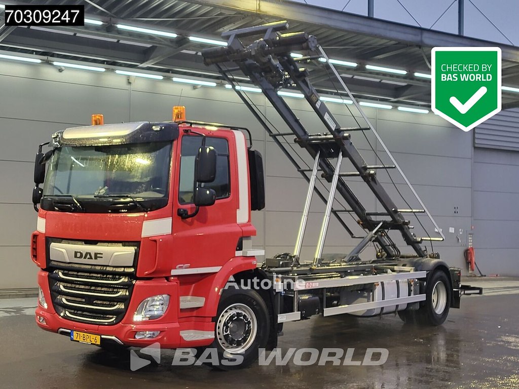 DAF CF 340 4X2 NL-Truck APK 15t VDL CI 15-6 cable lift Automatic ACC kamion sa kukom za podizanje tereta