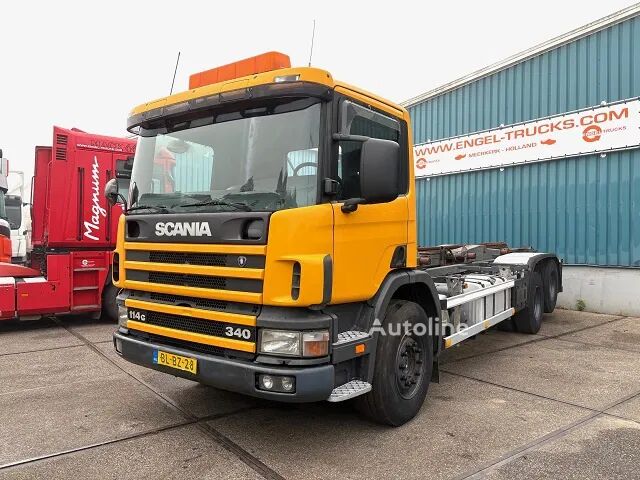 Scania P114-340 6x2 WITH MULTILIFT CONTAINERSYSTEM ONLY 80.500 KM!! ORI kamion sa kukom za podizanje tereta