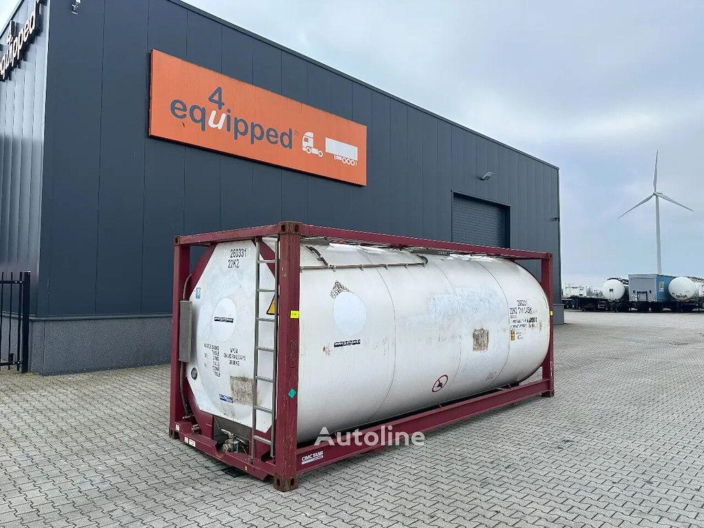 CIMC FOOD 20FT ISO / 25.910L-1-COMP. / L4BN / UN Portable / T11 / 5Y rezervoar-kontejner 20 stopa