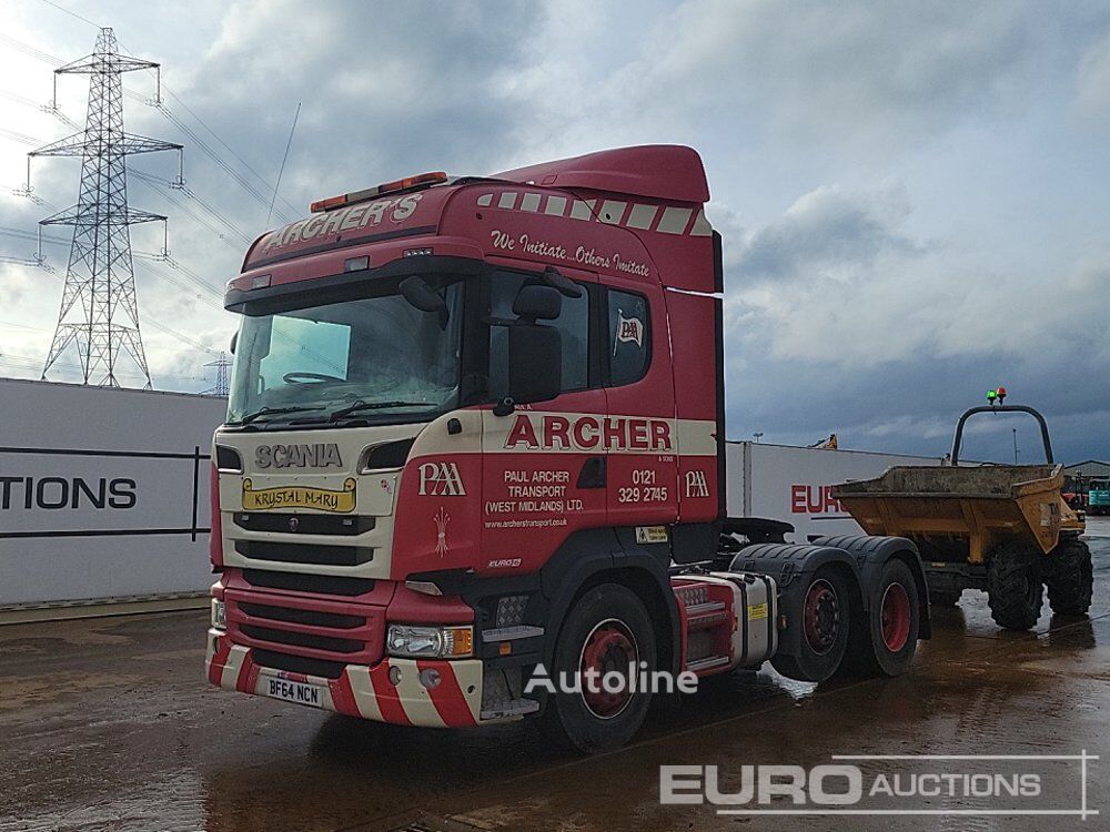 Prodaje se Scania 6x2 Mid Lift, Slider, A/C, Automatic Gearbox tegljač na aukciji