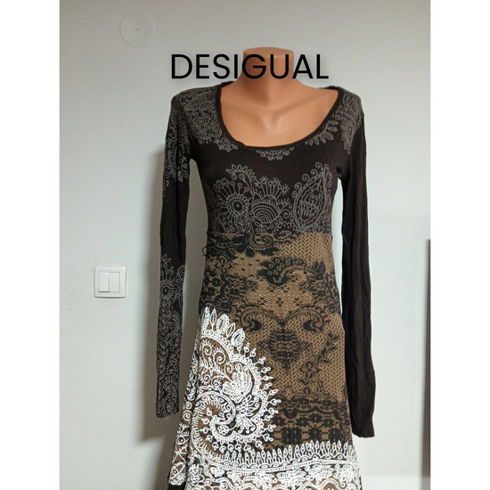 DESIGUAL braon haljina