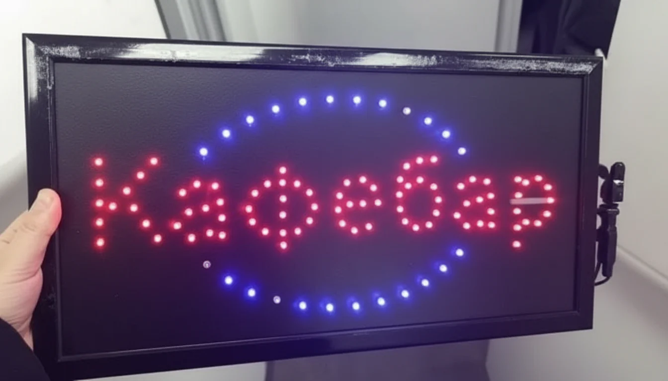 LED Reklama Kafe Bar