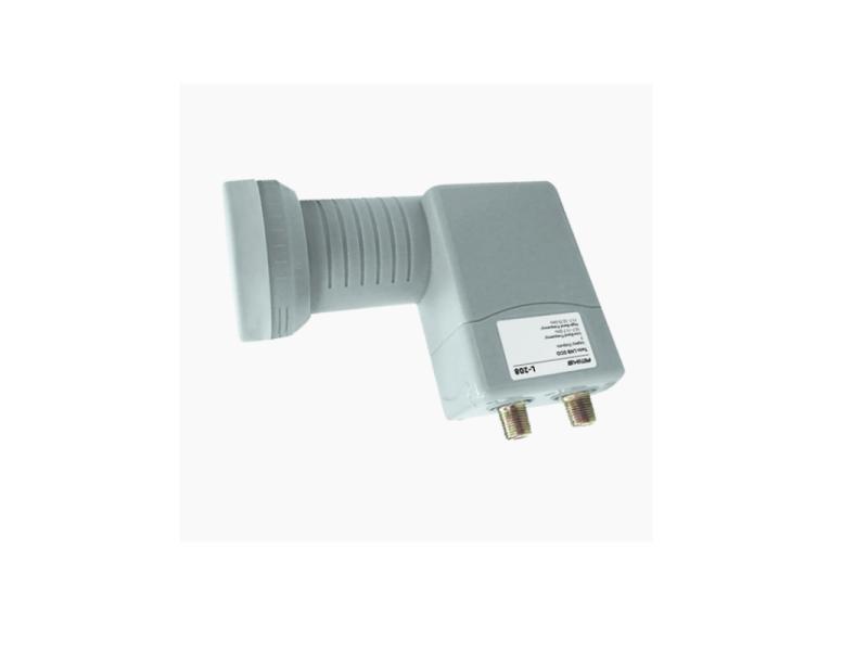 GEMBIRD LNB L-208 TWIN ECO, SUM 0,1DB, VODONEPROPUSAN