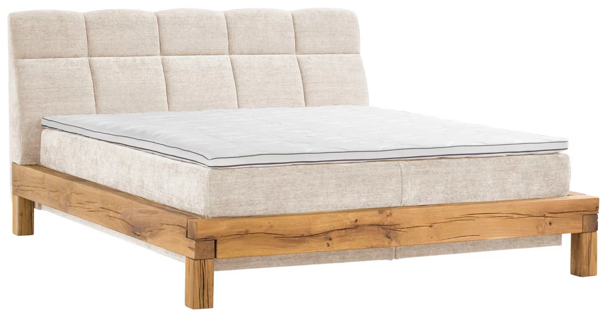 BOXSPRING KREVET 180/200 cm bež