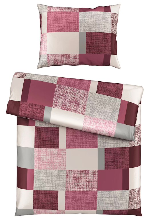 POSTELJINA CUBY 140/200 cm saten bordo