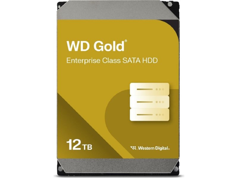 WESTERN DIGITAL 12TB GOLD 7200RPM 512MB (WD122KRYZ)