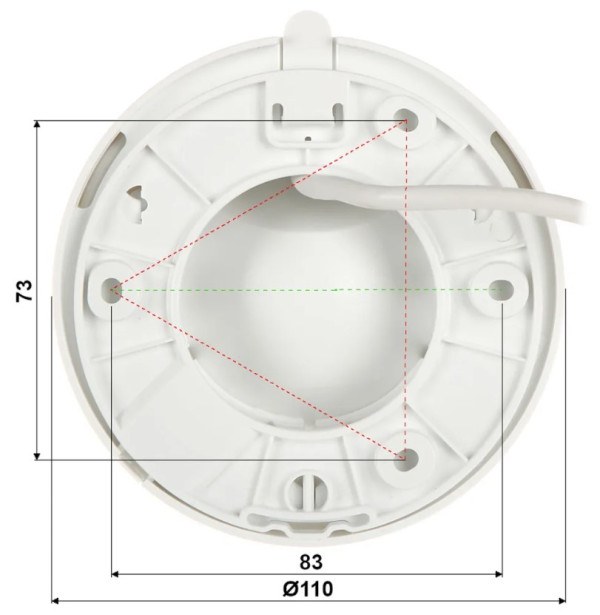 IMOU KAMERA IPC-T22EP-C IP WIFI 2MP EYEBALL KAMERA IMOU IC 30M, 2.8MM, MIKROFON, PLASTIKA