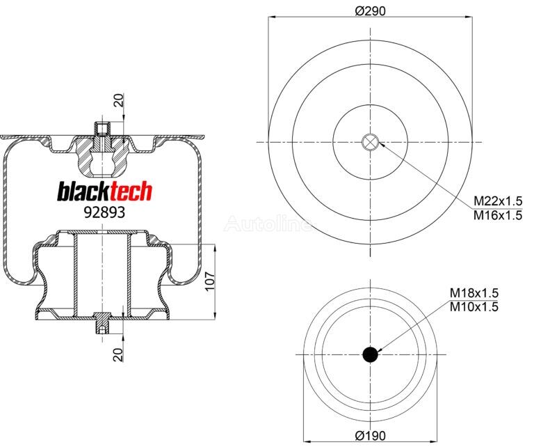 IVECO RML air spring za IVECO autobusa
