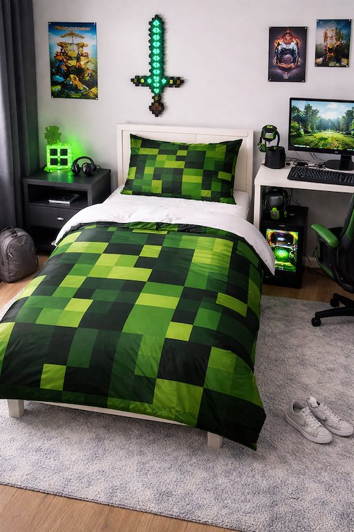 Minecraft posteljina 135 x 200 cm NOVO