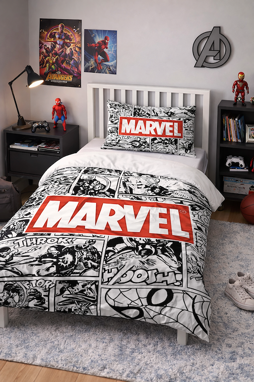 Marvel Comic posteljina 135 x 200 cm NOVO