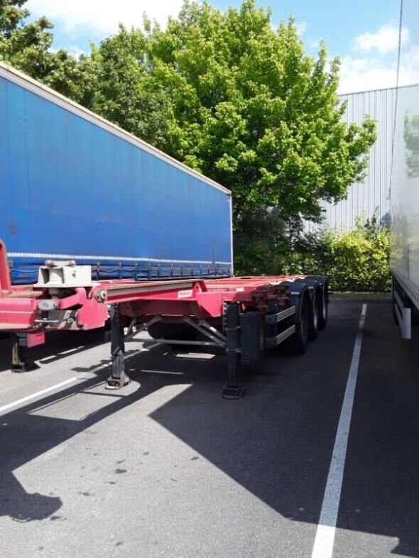 Fruehauf Trailer Chassis Gooseneck extendible 2x 20', 30', 40' and 45' poluprikolica za prevoz kontejnera (664621)