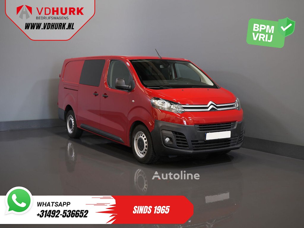 Citroen Jumpy 2.0 HDI 120 pk L3 DC Dubbel Cabine BPM VRIJ! 2x Schuifdeur kombi minibus