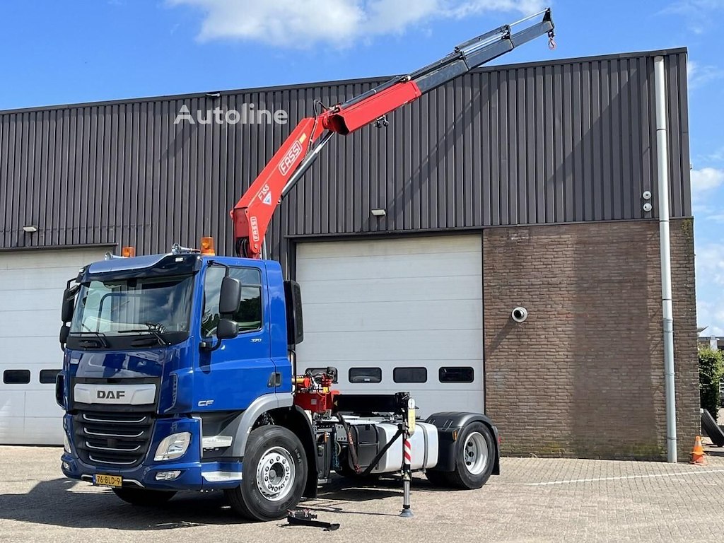DAF CF 370 FT / Fassi F155A kraan crane / Radio remote / Only 363.17 tegljač