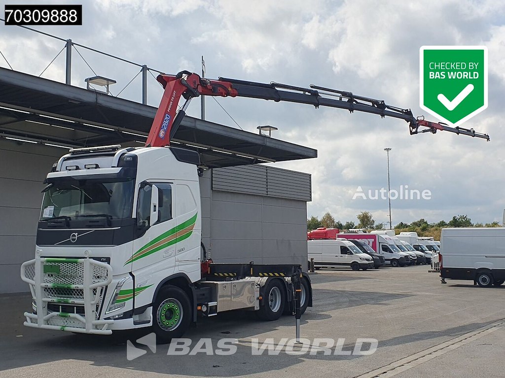 Volvo FH 500 FH 6X4 Full-Air Liftachse HMF 2820K-RCS Crane+JIB Remote tegljač