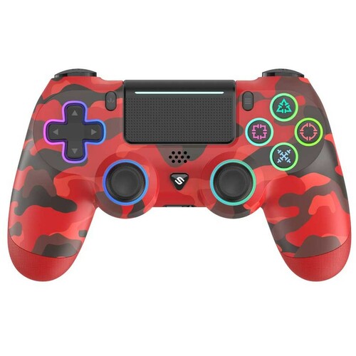 SPAWN PlayPro 4 Wireless Controller Red Camo - PS4/PS3/PC/Android/IOS/SD