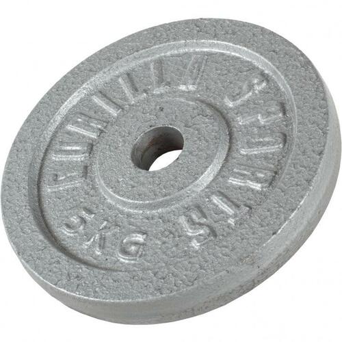 GORILLA SPORTS Teg od livenog gvozdja (5 kg / Srebrni)