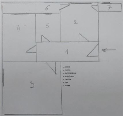 Karaburma-stara okretnica, 39m2+3m2