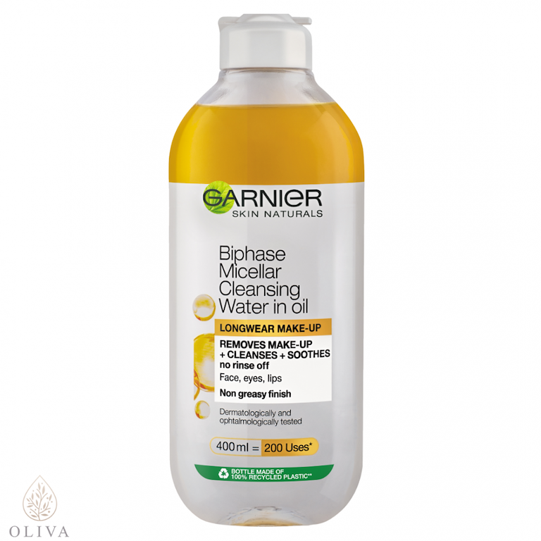 GARNIER SKIN NATURALS DVOFAZNA MICELARNA VODA ZA ČIŠĆENJE LICA 400 ML