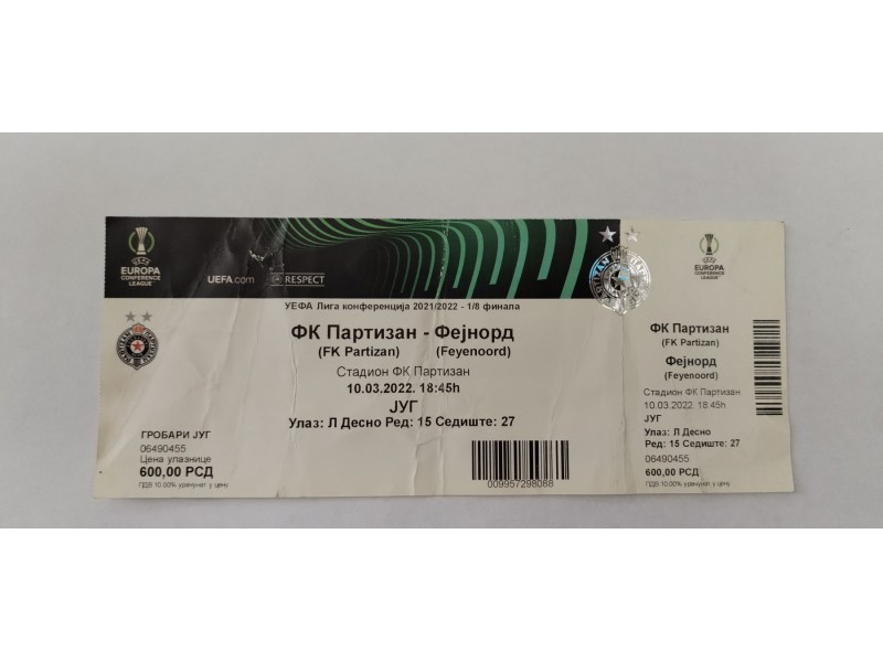 FK PARTIZAN VS FK FEJNORD