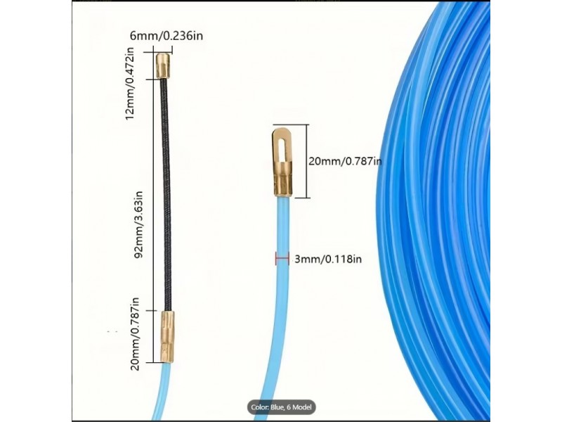 NOVO! Sajla za provlacenje kablova 10m fiberglas