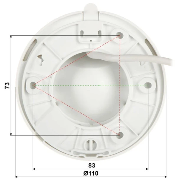 Imou Kamera IPC-T22EP-C IP WIFI 2MP EYEBALL KAMERA IMOU IC 30M, 2.8MM, MIKROFON, PLASTIKA