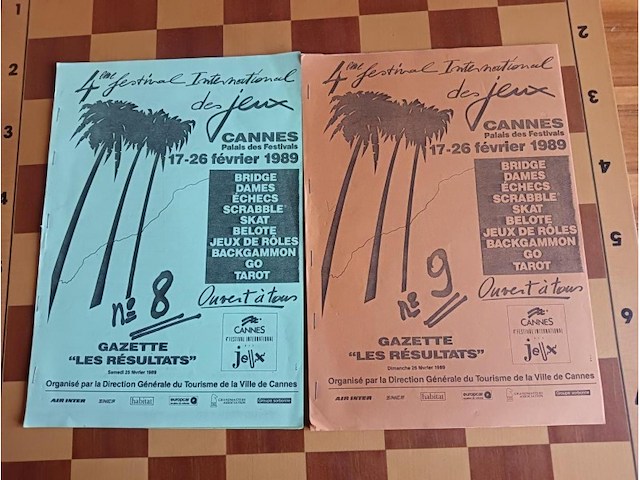 Turnir Cannes Festival 1989 (Biltetni 8 i 9) sah