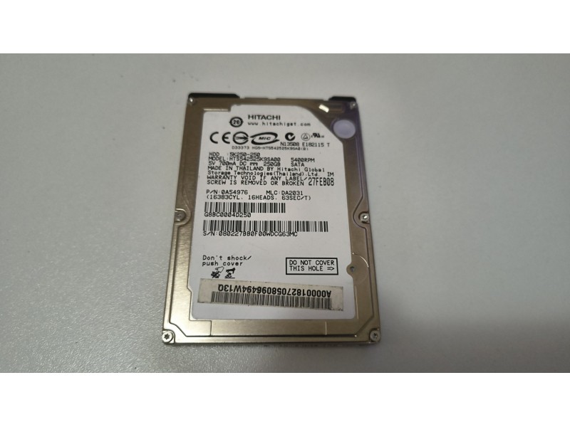 Hitachi hard disk