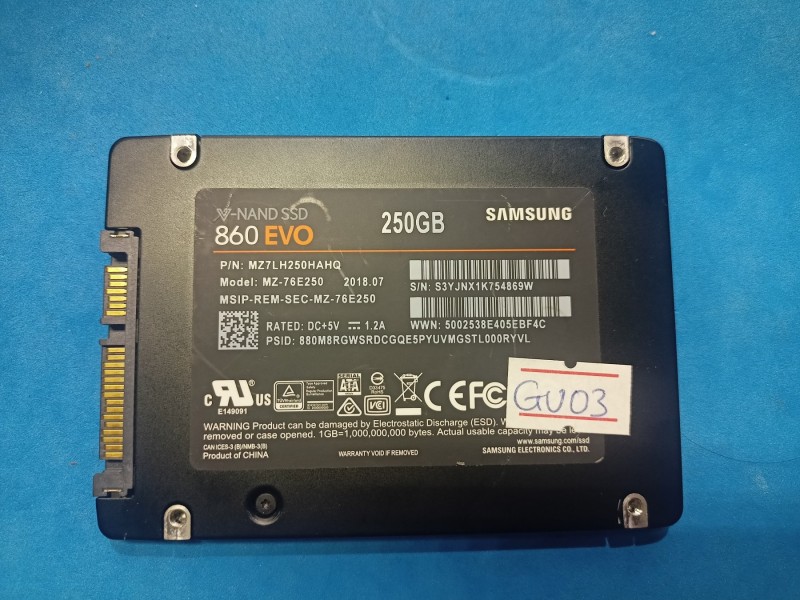 SSD 250 Gb 97 %