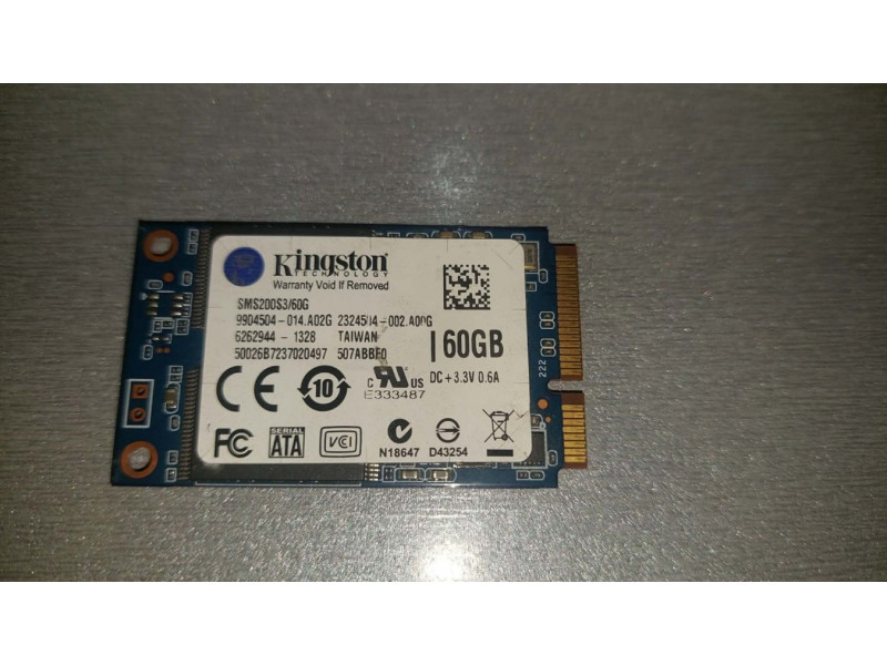 mSATA disk Kingston SMS200S3 60G 60GB mSATA SSD