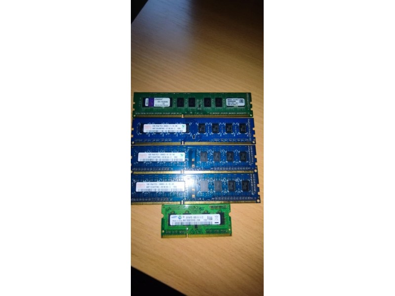 LOT Ram memorije 4+2+1+1+1gb ddr3