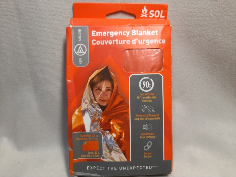 SOL TERMO ĆEBE ZA PREŽIVLJAVANJE - EMERGENCY BLANKET -