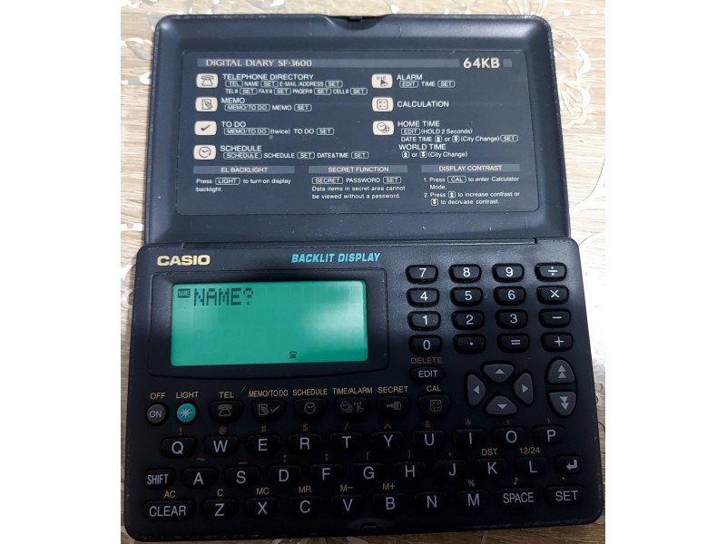 Casio Digital Diary SF-3600