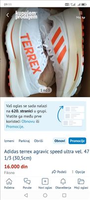 Adidas terrex agravic speed ultra vel. 47 1/3 (30,