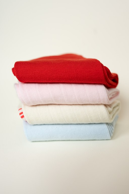 Basic Pack Of 4 | Red-BabyBlue-BabyRose-Beige