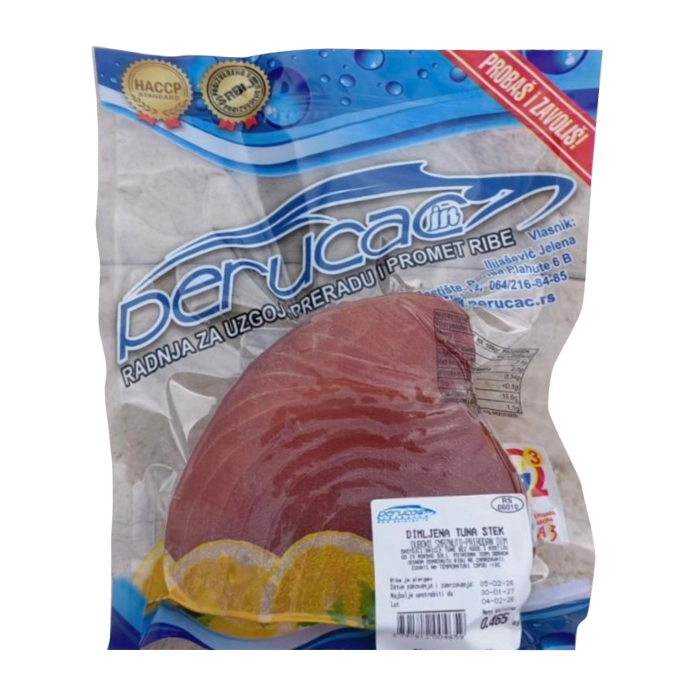 Zamrznuti dimljeni tuna steak iz eko uzgoja 1kg