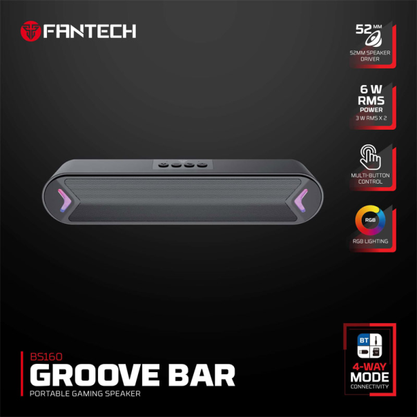 Bluetooth zvučnik Fantech BS160 Groove Bar crni